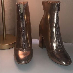 Shoes | Rose Gold Booties Perfect For Holidays | Poshmark